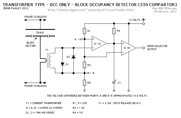 Transformer Type Block Occupancy Detector Measuring And Test Circuit Circuit Diagram
