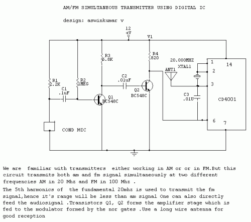 AM FM Simultaneous Transmitter Using Digital IC - Signal_Processing ... AM FM Simultaneous Transmitter Using Digital IC - Signal_Processing ...