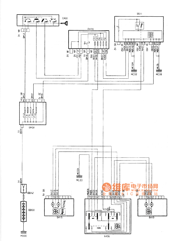 Dongfeng Peugeot Citroen Picasso 2.0L sedan electric mirrors Diagram ... Dongfeng Peugeot Citroen Picasso 2.0L sedan electric mirrors Diagram ...