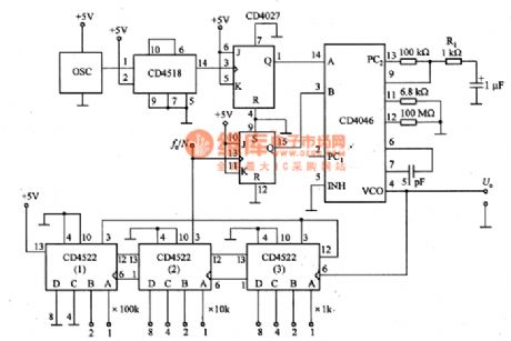 PLL Composite Oscillator Circuit Composed of CD4046 - Automotive_Circuit - Circuit Diagram ...