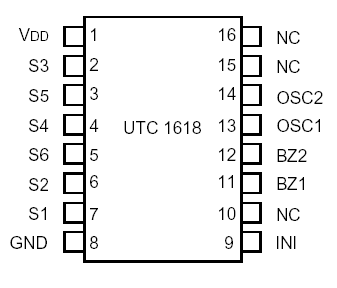 UTC1618 Selling Leads, Price trend, UTC1618 DataSheet download, circuit diagram from SeekIC.com